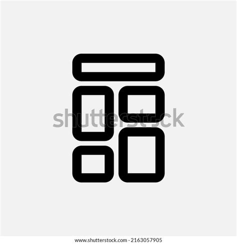 Dashboard Icon Line Style About Essentials Stock Vector Royalty Free