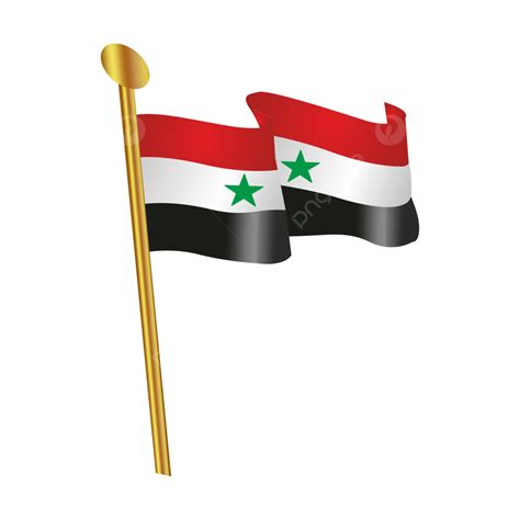 흔들리는 시리아 국기 벡터 기둥이 있는 시리아 국기 시리아의 손 깃발 시리아 Png 일러스트 및 벡터 에 대한 무료 다운로드 Pngtree