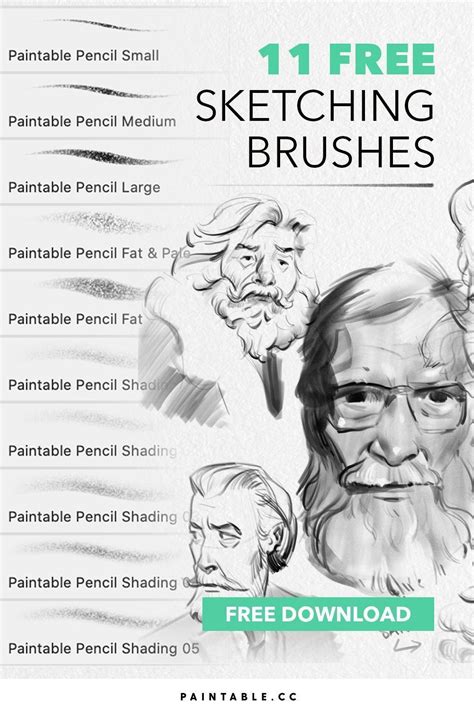 Sketching Brushes 11 Free Brushes For Digital Artists Artofit