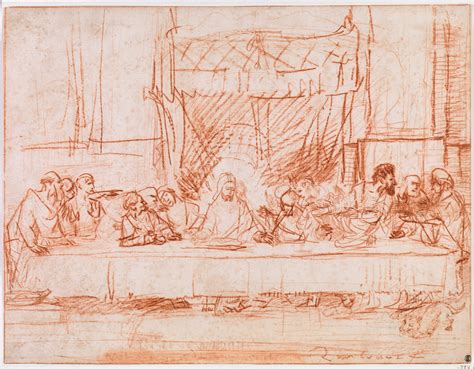 Rembrandt Rembrandt Van Rijn The Last Supper After Leonardo Da