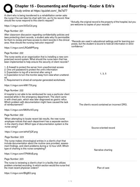 Chapter 15 Documenting And Reporting Pdf