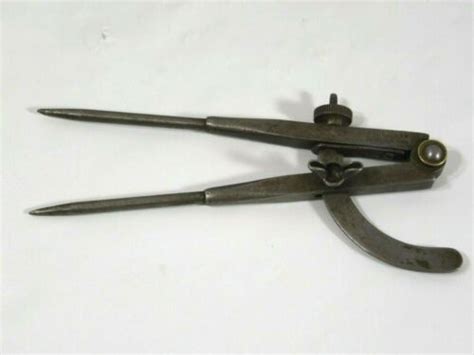 Vintage Wm Johnson Metal Scribecompass 6 Made In Newark Nj