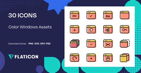 Color Windows Assets Icon Pack Color Omission 30 Svg Icons