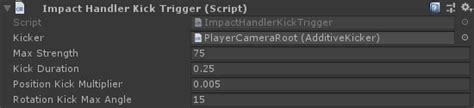 Impacthandlerkicktrigger Monobehaviour Neofps Scripting Reference