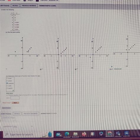 Consider The Following A Plot The Given Points Chegg