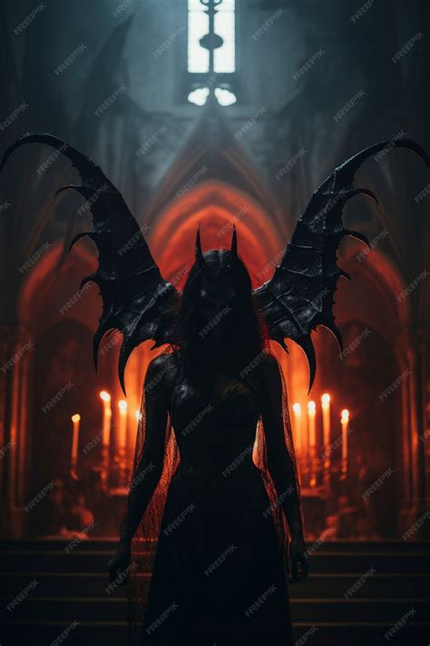 Free Photo | Female representation of demon entity