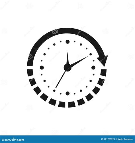 Logo D Horloge De Logo D Horloge Illustration De Vecteur Illustration Du Illustration