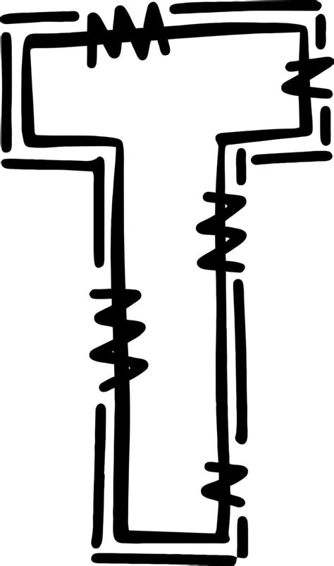 Learn To Spell With This Creative Letter T Drawing The Letter T