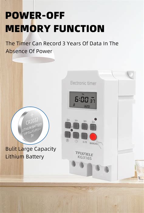 Kg316s Kg316t 7 Days Weekly Digital Electronic Lighting Timer Programmable Time Switch Relay