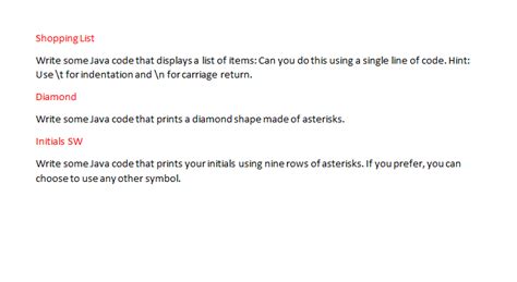 Solved Shopping List Write Some Java Code That Displays A