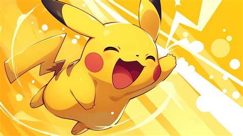 Pokémon Pikachu Jump Desktop Wallpaper Pikachu Wallpaper 4k