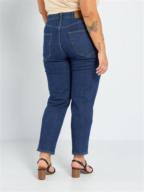 Calças De Ganga Mom Fit L30 Azul Tamanho Grande Mulher 2200€ Kiabi