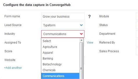 Typeform Integration With ConvergeHub CRM For Better Data Collection