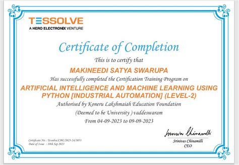 Makineedi Satya Swarupa On Linkedin Artificialintelligence