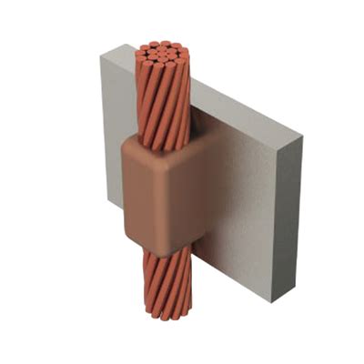 Molde Para Soldadura Exotermica Cable De Paso Vertical Cal20 A Placa