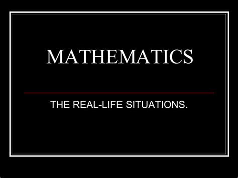 Mathematics Ppt