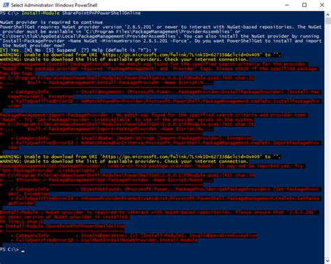 Attempting To Install NuGet Provider In PowerShell Fails With PackageManagementInstall