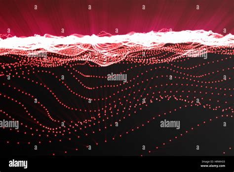 Landscape Background Cyberspace Landscape Grid 3d Technology Abstract Red Landscape On Black