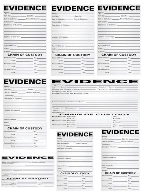 evidence sheet pdf
