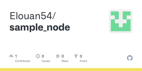 github elouan54 sample node
