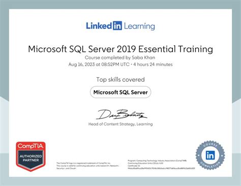 saba khan on linkedin certificate of completion