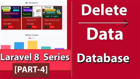 Laravel 8 Complete Series Part 4 Delete Project Data From Database And Unlink Images Path