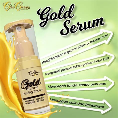 Jual Cod Serum Gold Glow Glowing Original Malaysia Shopee Indonesia