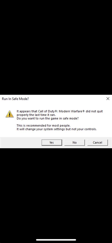 Has Anyone Found An Issue For This Safe Mode Bug For Pc I Havent Able