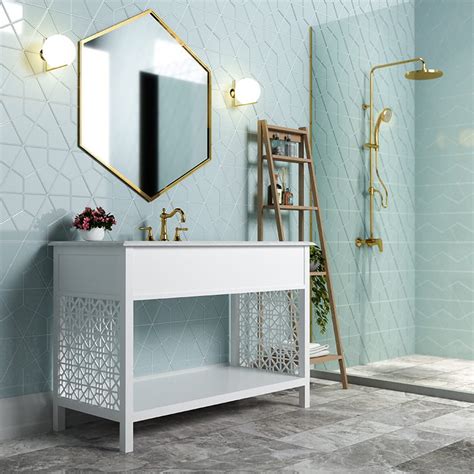 Jules Glossy Diamante Ceramic Tile 6×6 Blue Ceramic Tile