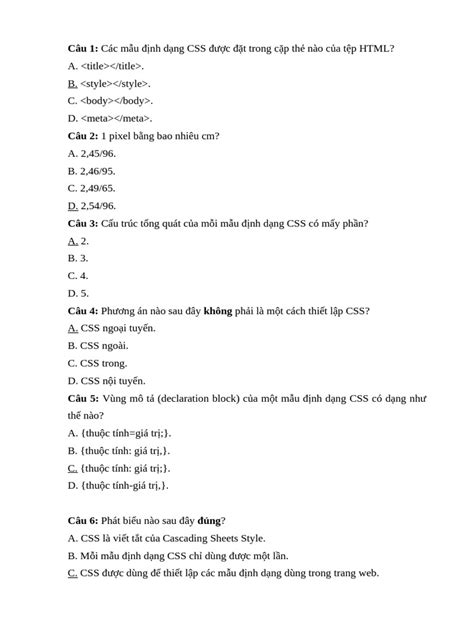 Luyện Tập Bài 13 Css Pdf