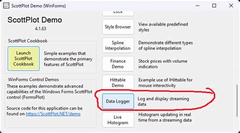 Datalogger And Datastreamer New Plot Types · Issue 2377 · Scottplot