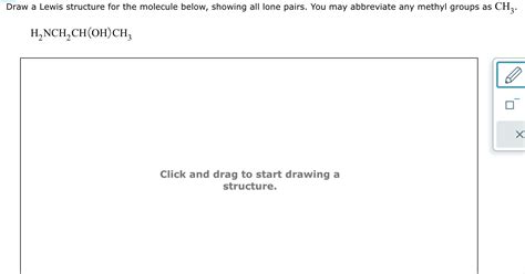 Solved Draw A Lewis Structure For The Molecule Below