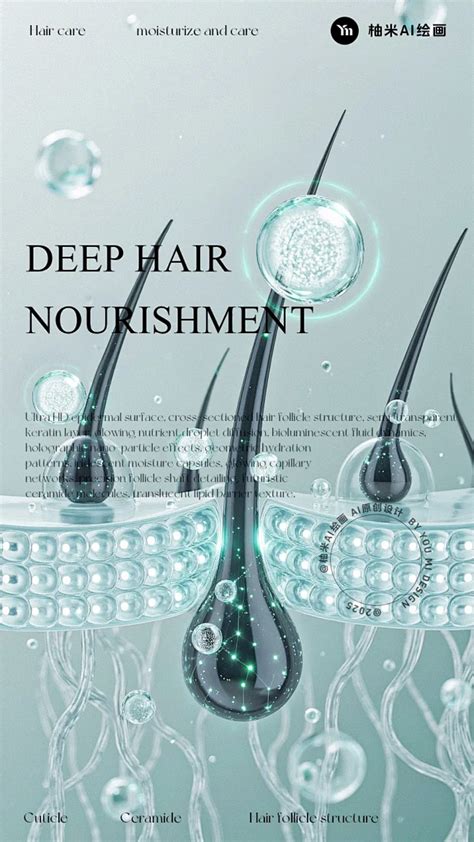Aigc素材发膜发根毛囊组织结构高质量素材~ 小红书 花瓣网