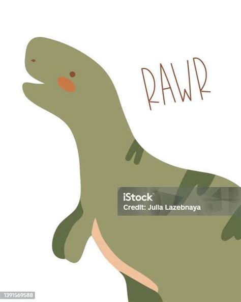 재미있는 공룡과 벡터 컬러 일러스트레이션 아이들은 귀여운 Trex로 인쇄합니다 보육실을위한 스칸디나비아 스타일의 벽 예술 어린이 인쇄물 포스터 인사말 카드 사랑스러운 아기