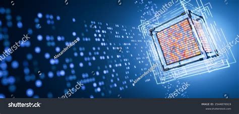 Quantum Computer Ech Protocol Artificial Intelligence Stock