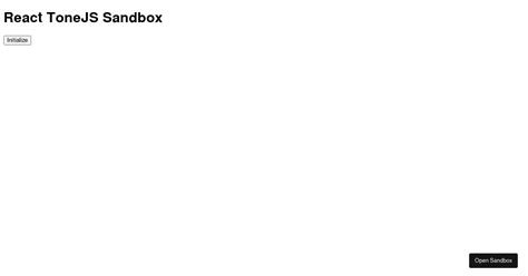 React Tonejs Simple Demo Forked Codesandbox