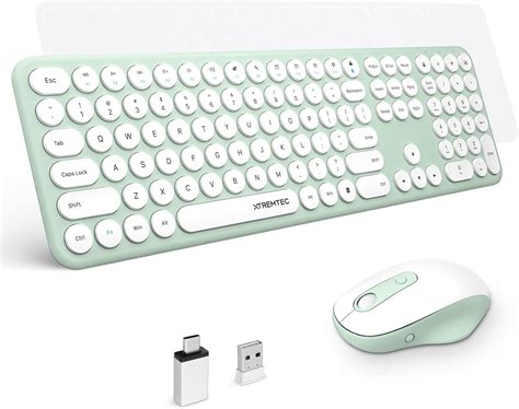 XTREMTEC G Full Size Wireless Keyboard And Mouse Combo Ultra Slim Silent Cute Computer