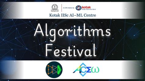 kotak iisc ai ml centre on linkedin algorithms festival csa iisc