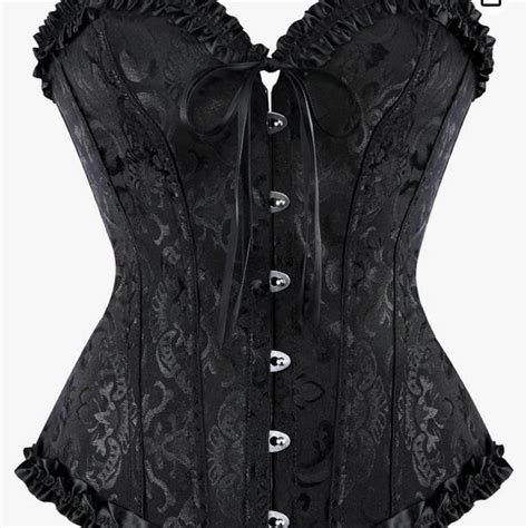 Black Lace Up Corset Size Xs Im A Size 8 Worn Depop