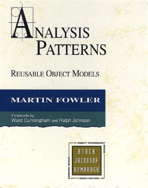 Analysis Patterns By Martin Fowler Shakespeare And Company