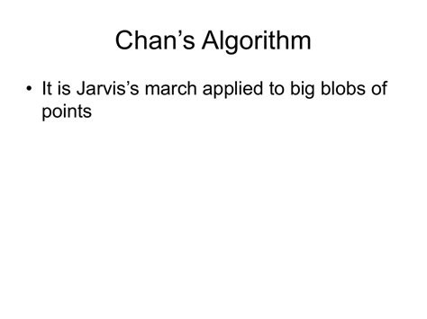 Chan S Algorithm