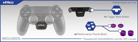 Amazon Com Nyko Trigger Back Button With Thumb Caps For PS Game Like A Pro PlayStation