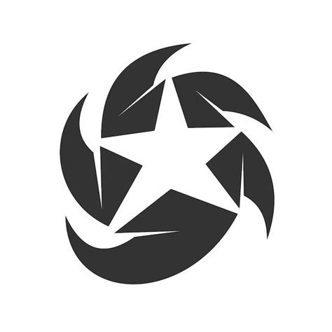 스타 로고 디자인 템플릿 아이콘 일러스트 브랜드 아이덴티티 프리미엄 벡터