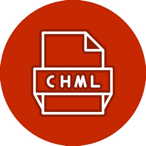 Chml File Format Icon 15824171 Vector Art At Vecteezy