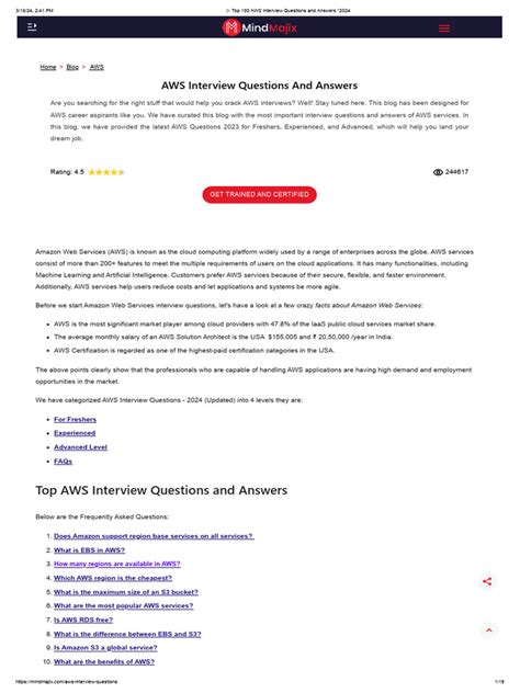 top 100 aws interview questions and answers 2024 pdf amazon web