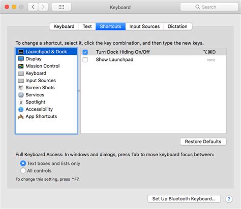 mac keyboard shortcuts