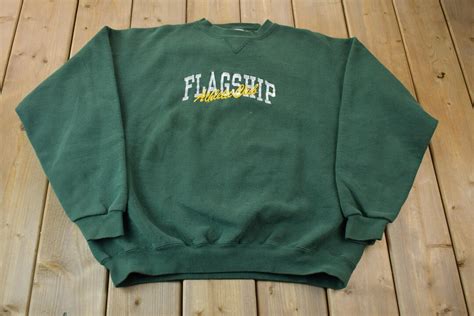 Vintage 1990s Heavyweight Graphic Crewneck Sweatshirt Made In Usa