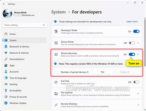 Enable Or Disable Device Discovery In Developer Mode In Windows 11 Windows 11 Forum