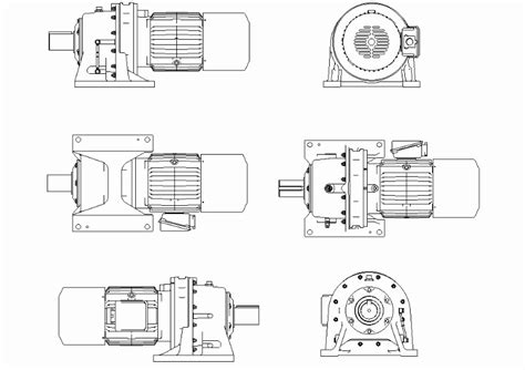 Reducer Motor In Autocad Download Cad Free 39641 Kb Bibliocad