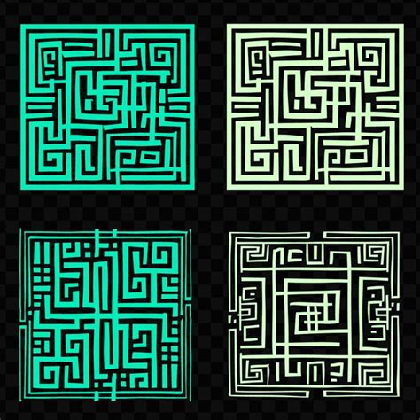 Premium PSD Intricate Maze Design With Complex Paths And Lines Design